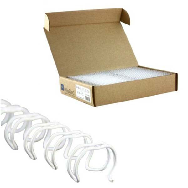 GBC Premium 7/8" White 2:1 Twin Loop Wire – Paper Machines